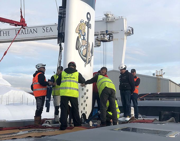 Sailing yacht M5 approaching end of major refit | SYT