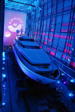 Opening ceremony in the new Monaco Marine shipyard in La Ciotat