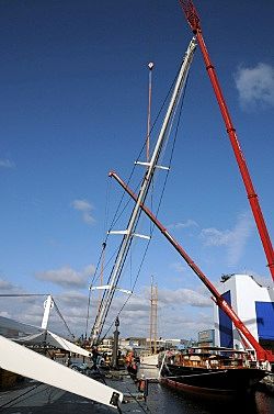 Giant schooner Athos rigged by SmartRigging | SYT