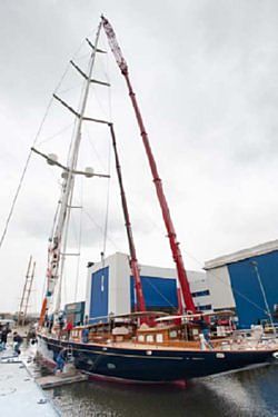 Athos receives Rondal rig | SuperYacht Times