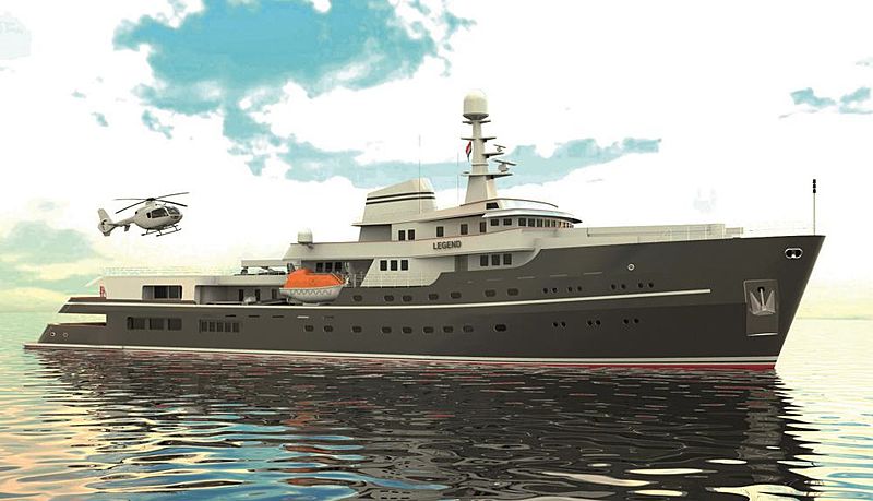 The 77m newly-refitted explorer Legend hits the water | SYT