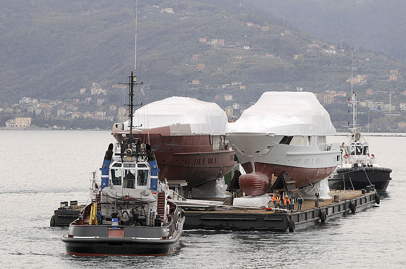 Sanlorenzo's two new 52m superyachts moved to new shipyard
