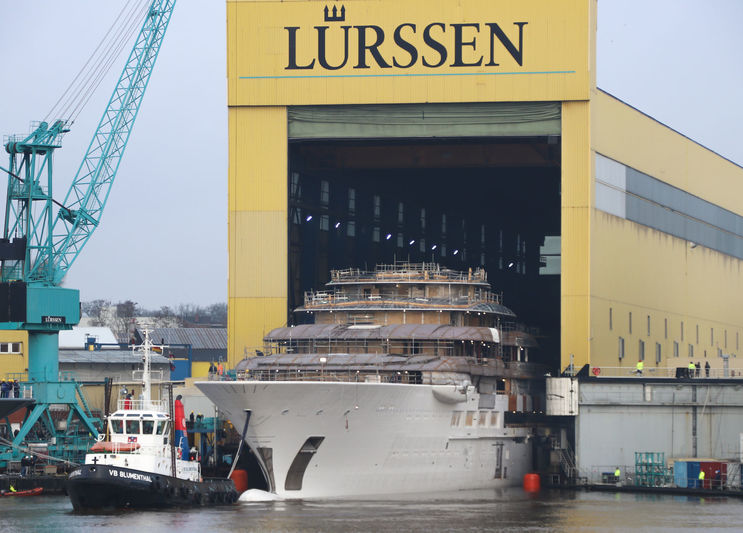 Lürssen’s latest mega superyacht enters final stage of construction