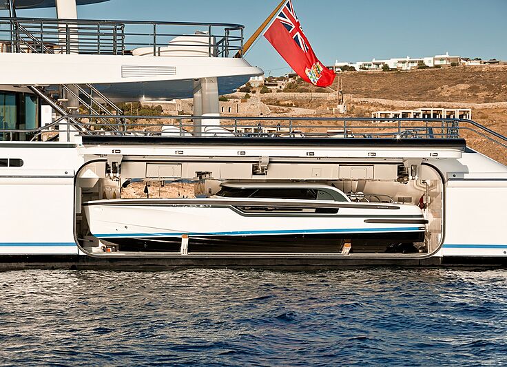 Photo: Plvs Vltra yacht tender garage | SuperYacht Times