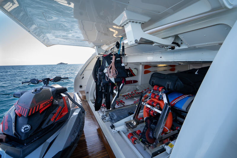 Photo: Les Bruxellios yacht tender garage | SuperYacht Times