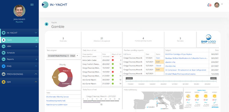 In-Yacht’s holistic management software for all yacht management needs