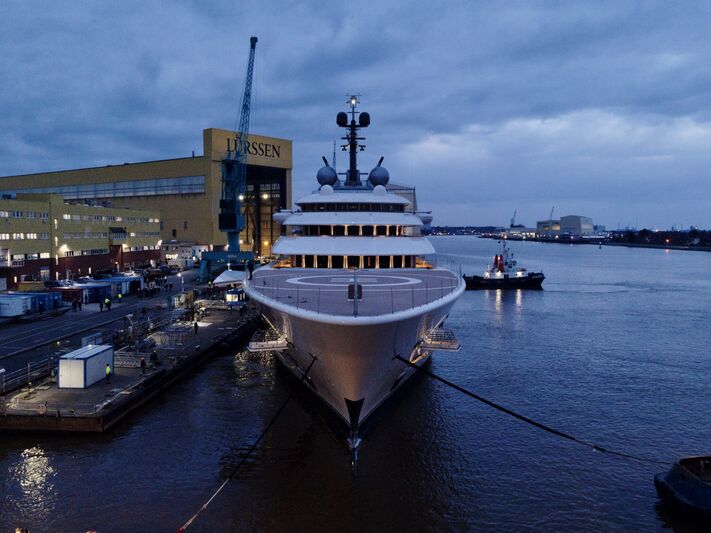 158m Lürssen superyacht Blue launched | SuperYacht Times