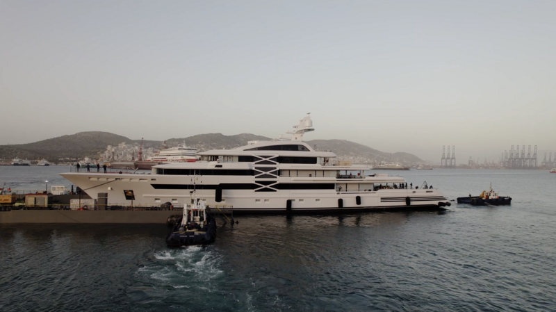 Golden Yachts 88m superyacht Project X launched | SYT