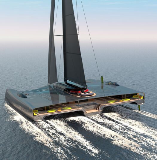 Van Geest Design and Rob Doyle Design yacht concept Domus