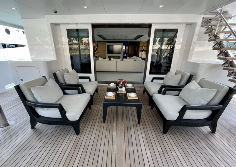 Photo Blue Sky Yacht Deck SuperYacht Times Photo Blue Sky Yacht Deck SuperYacht Times