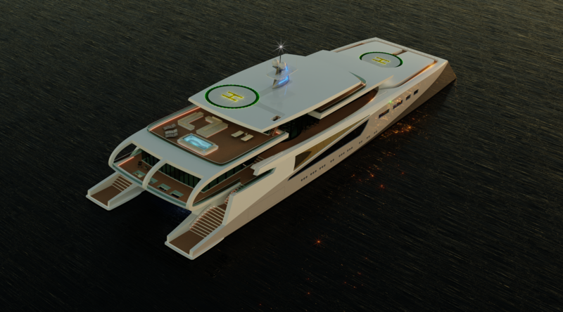 Nick Stark 81m concept Project M | SuperYacht Times