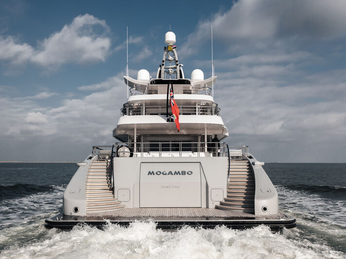 74m Nobiskrug superyacht Mogambo relaunched | SYT