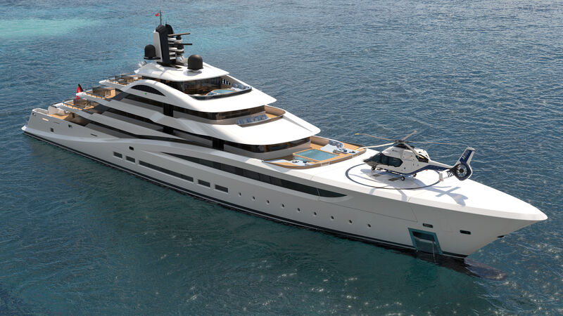 Rodriguez Design unveils new 95m superyacht concept Samana