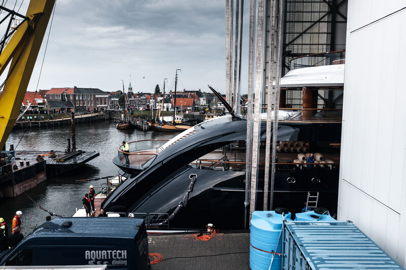 Feadship 1010 launched | SuperYacht Times