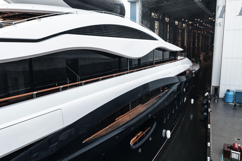 Feadship 1010 launched | SuperYacht Times
