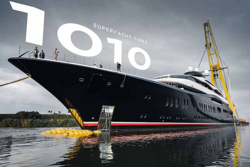 Video 118m Feadship 1010 launch | SuperYacht Times