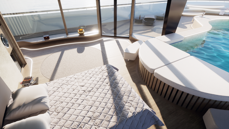 Onboard Meyer Yachts 150m yacht concept One50 | SYT