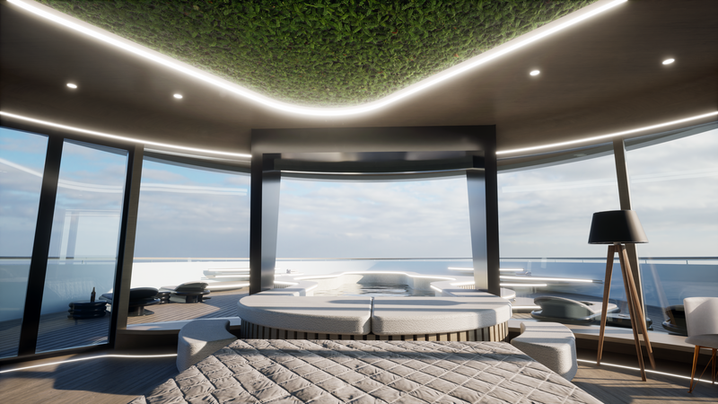 Onboard Meyer Yachts 150m yacht concept One50 | SYT