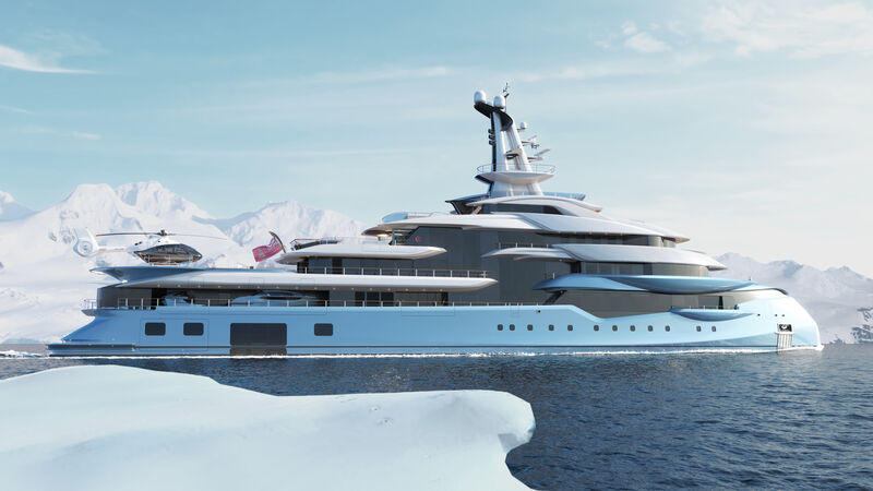 Abeking and Rasmussen showcase 86m explorer yacht Project TIME
