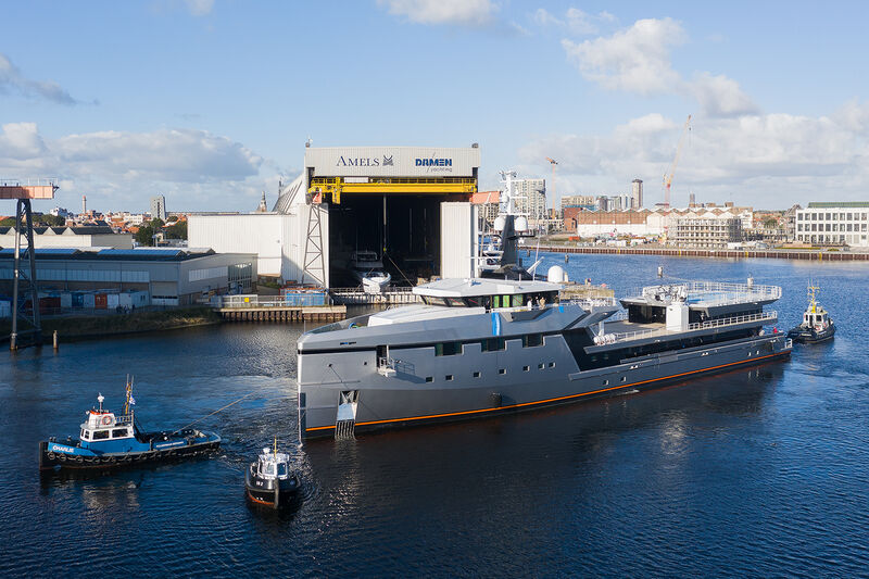 Damen 75m custom support yacht launched | SuperYacht Times