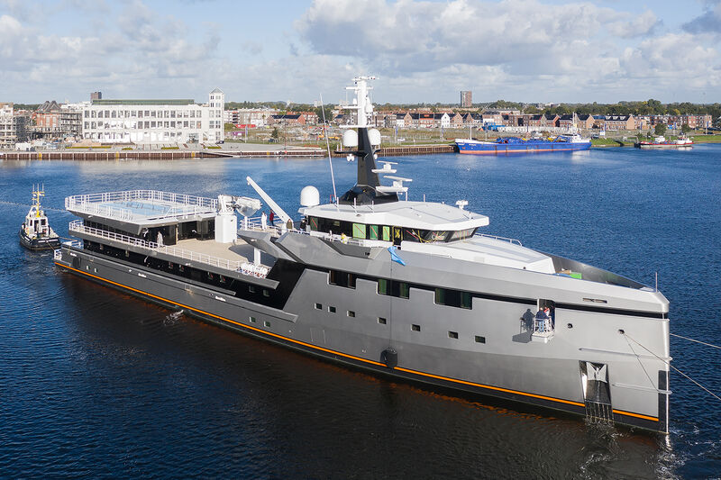 Damen 75m custom support yacht launched | SuperYacht Times