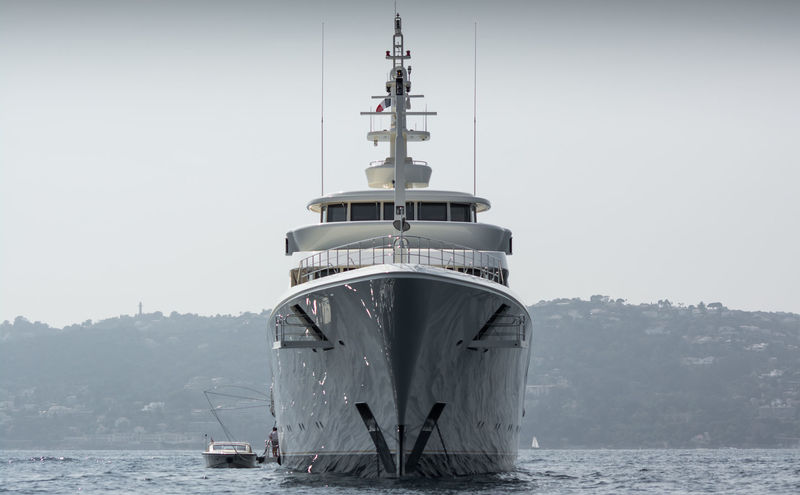 Superyacht Ecstasea at anchor | SuperYacht Times