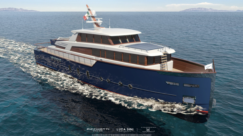 Photo: Picchiotti Gentleman Yacht 24m exterior design | SYT