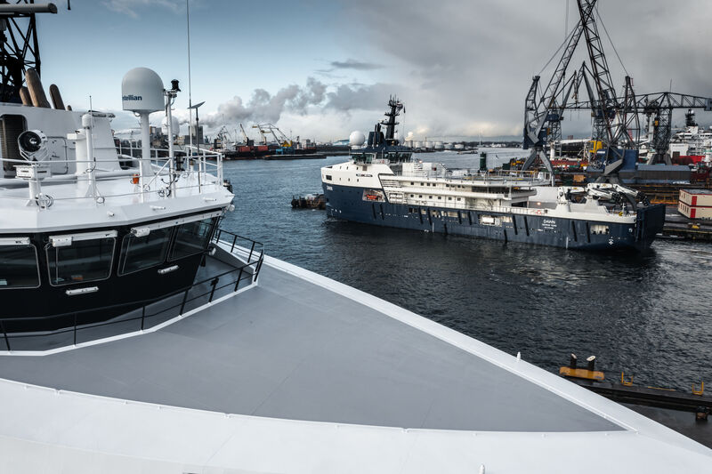80m Damen Shipyards yacht Dawn on sea trials | SYT