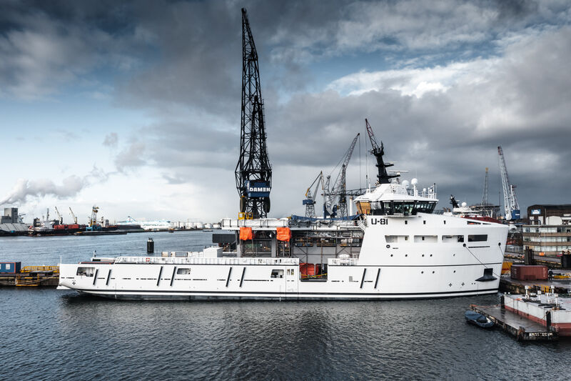 80m Damen Shipyards yacht Dawn on sea trials | SYT