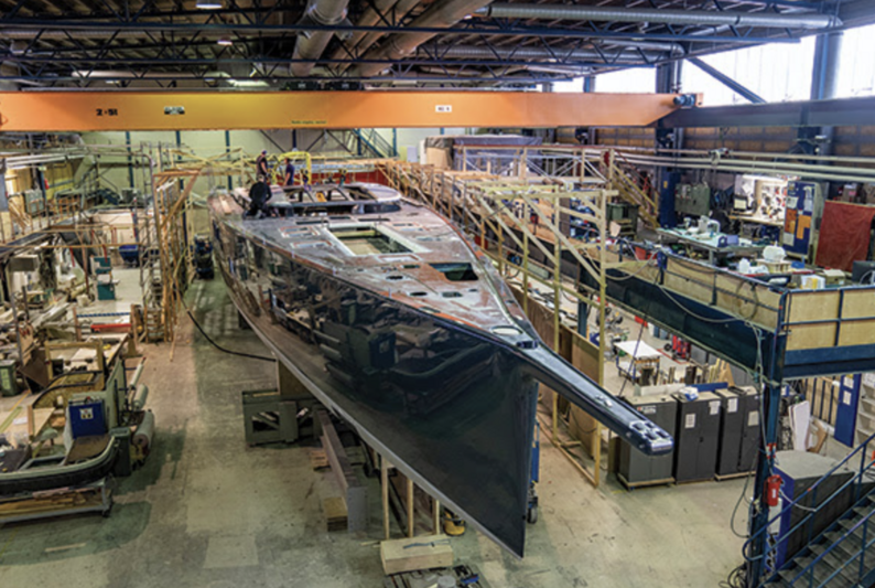 34m Baltic 110 Custom sailing yacht enters final phase of construction