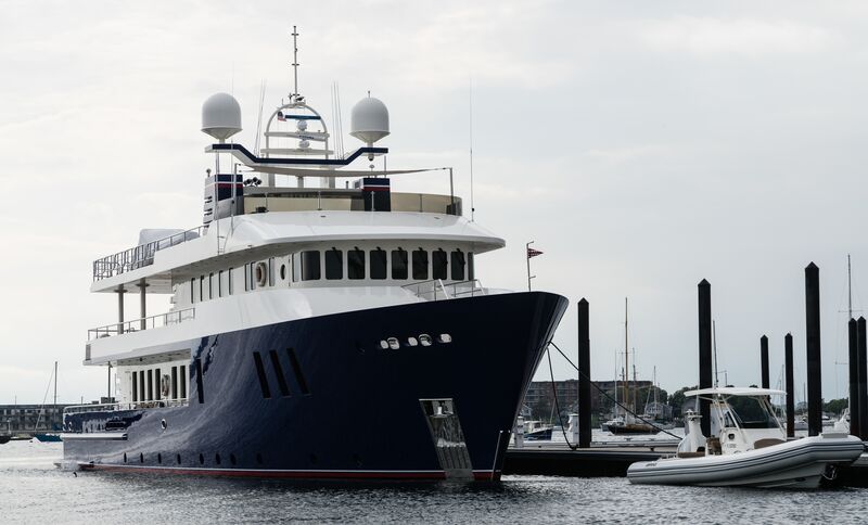 Explorer yacht The Big Blue in Newport | SuperYacht Times
