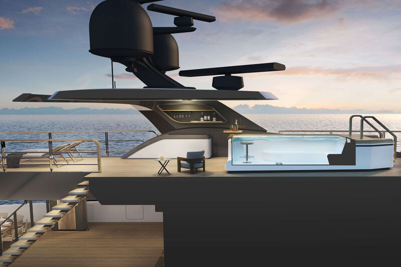 55m Admiral superyacht Silver Star in final stages of construction