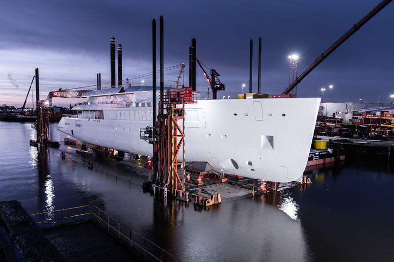 83m Feadship yacht Project 712 launched | SuperYacht Times