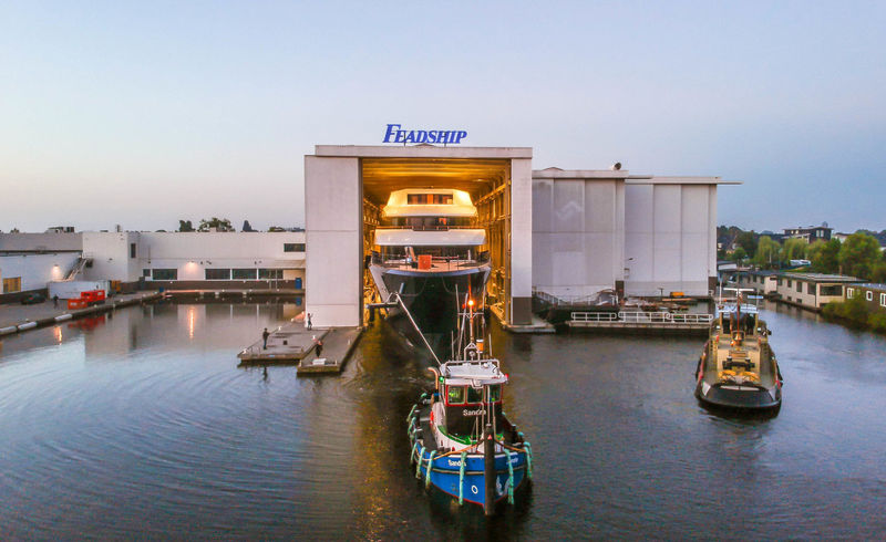 Feadship launches 87m superyacht Lonian | SuperYacht Times