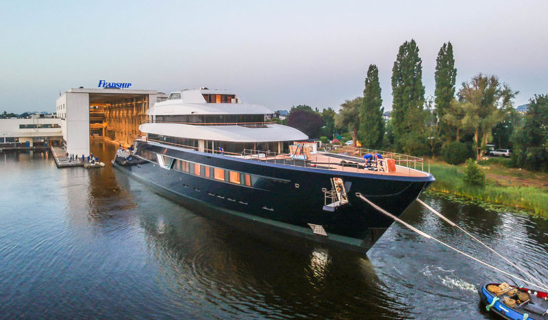 Feadship launches 87m superyacht Lonian | SuperYacht Times