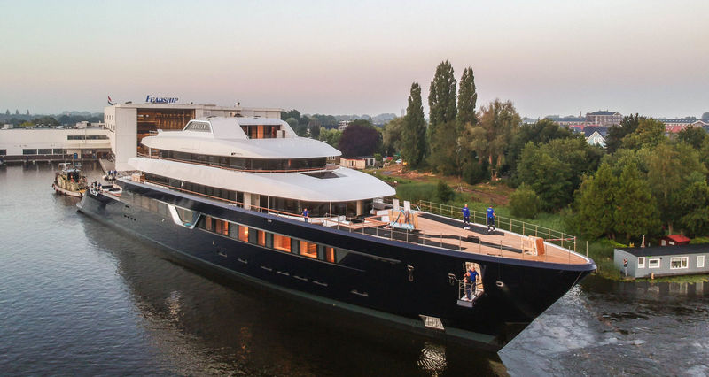 Feadship launches 87m superyacht Lonian | SuperYacht Times