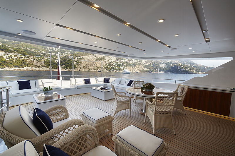 Photo: Forwin yacht upper aft deck | SuperYacht Times