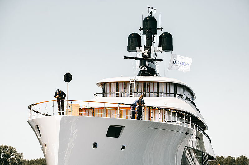 77m Feadship project 818 yacht launch | SuperYacht Times