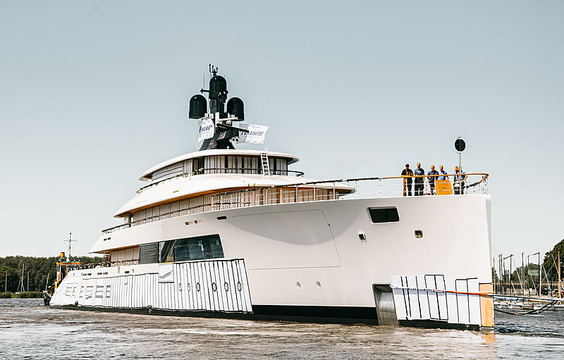 77m Feadship project 818 yacht launch | SuperYacht Times