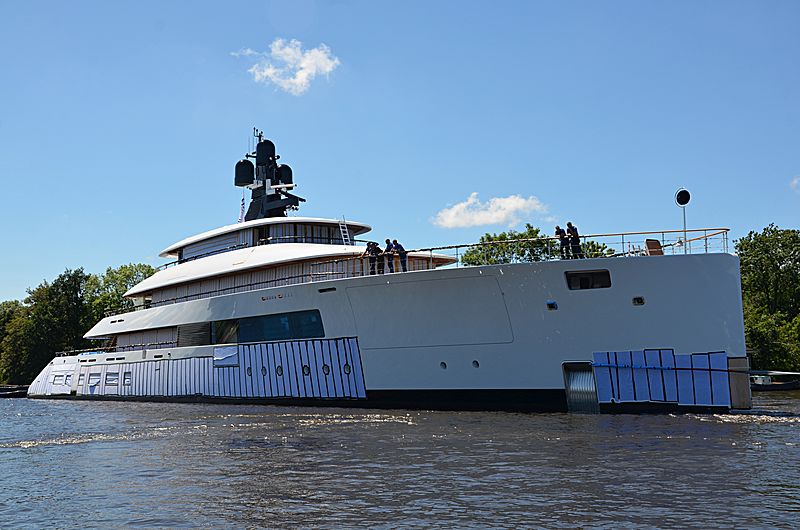 Photo: Feadship Van Lent 818 launch in De Kaag | SYT
